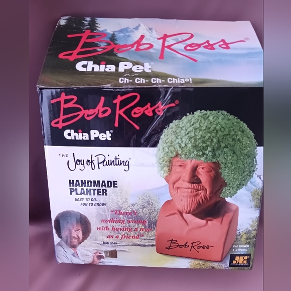 Bob Ross Chia Pet | Design | Chia Pet Bob Ross The Joy Of Painting ...